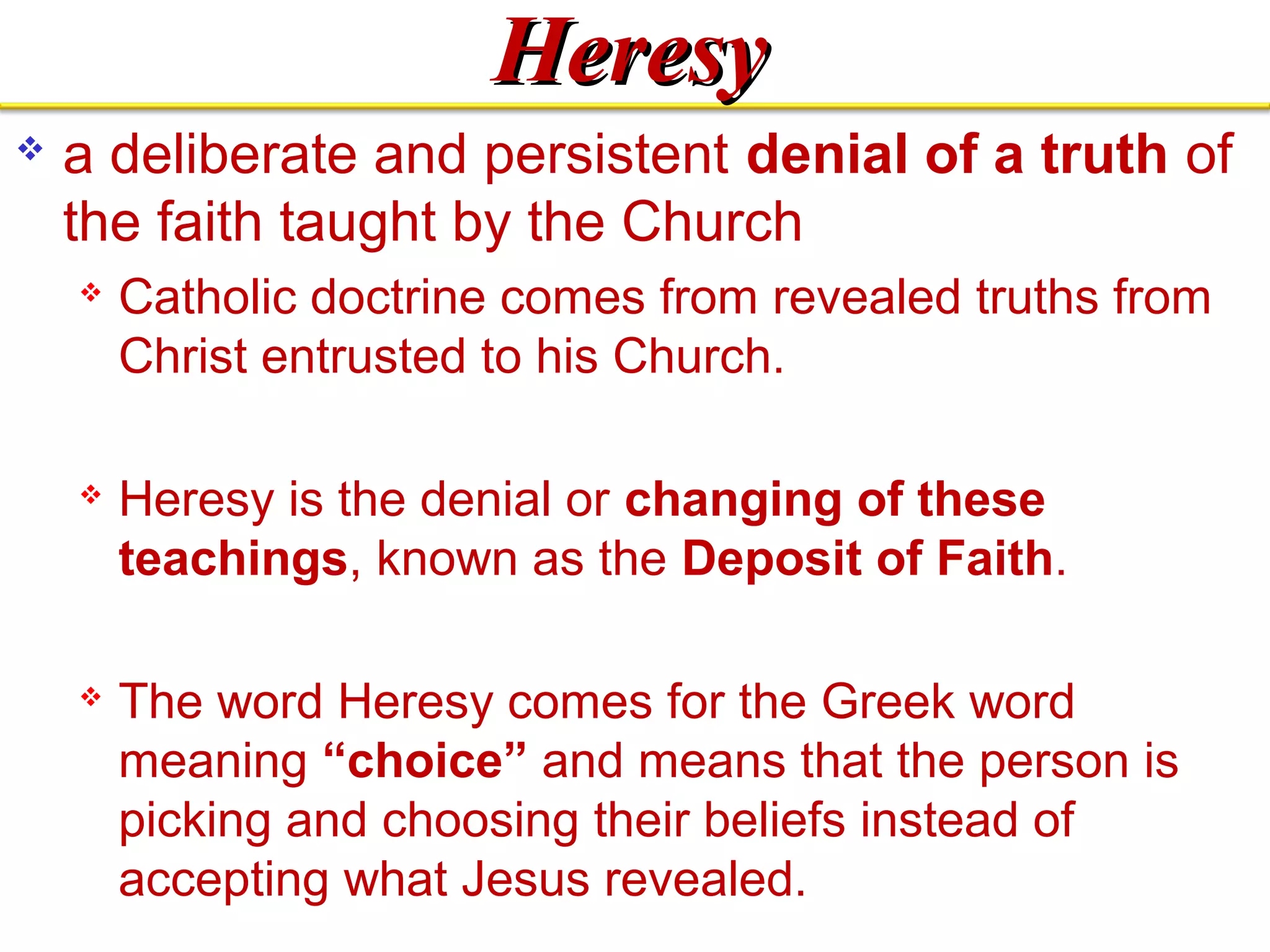 The Four Marks of the Church: One, Holy, Catholic, Apostolic | PPT