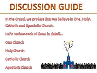 The Four Marks of the Church: One, Holy, Catholic, Apostolic | PPT