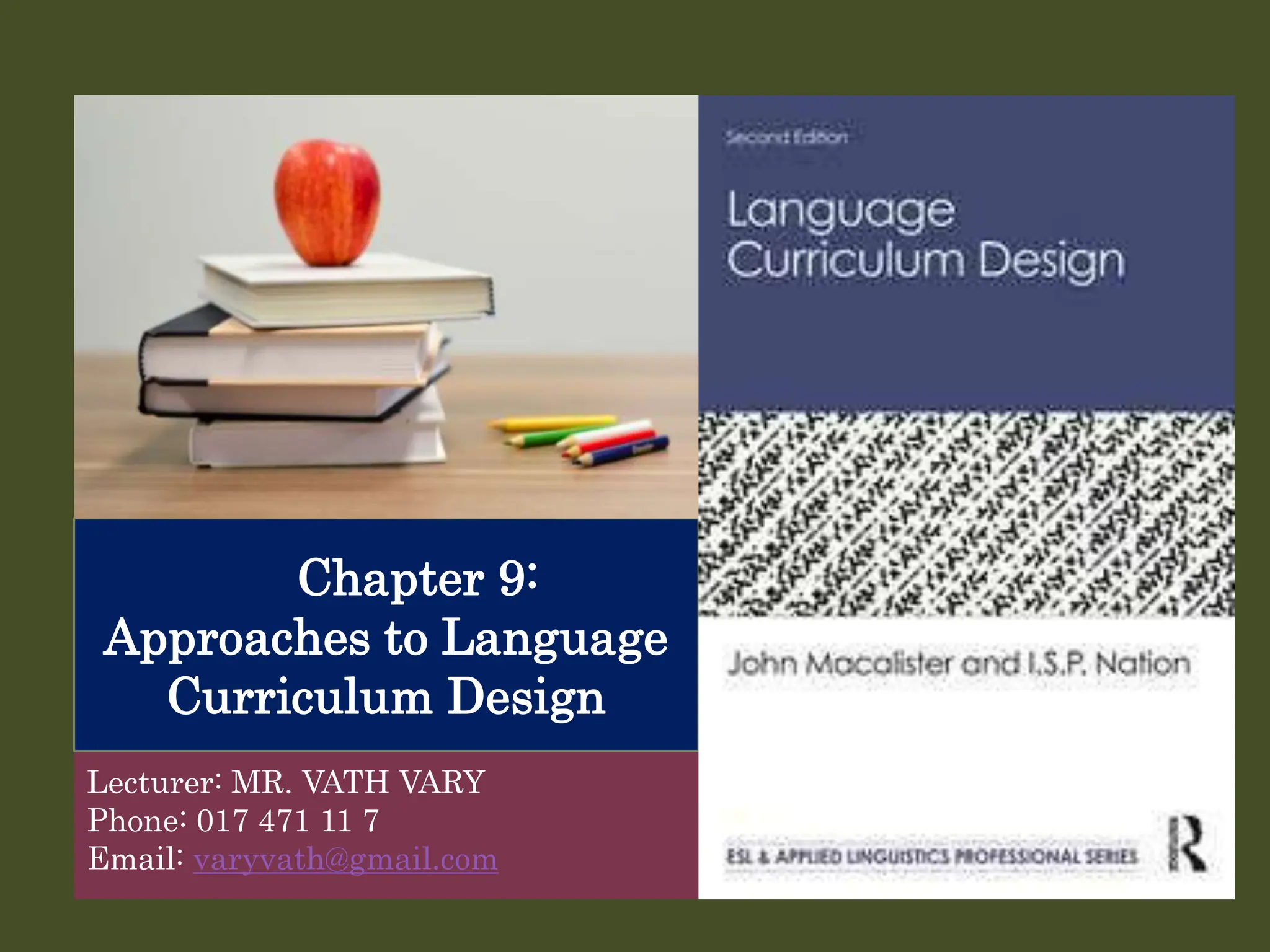 Ch 9 Approaches to Language Curriculum Design.ppt