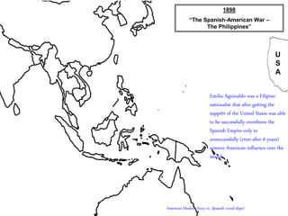 Spanish American War Map Activity