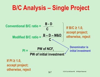 benefit to cost ratio and role of cost effective ratio | PPTX