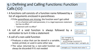 Ch9 Functions | PPT