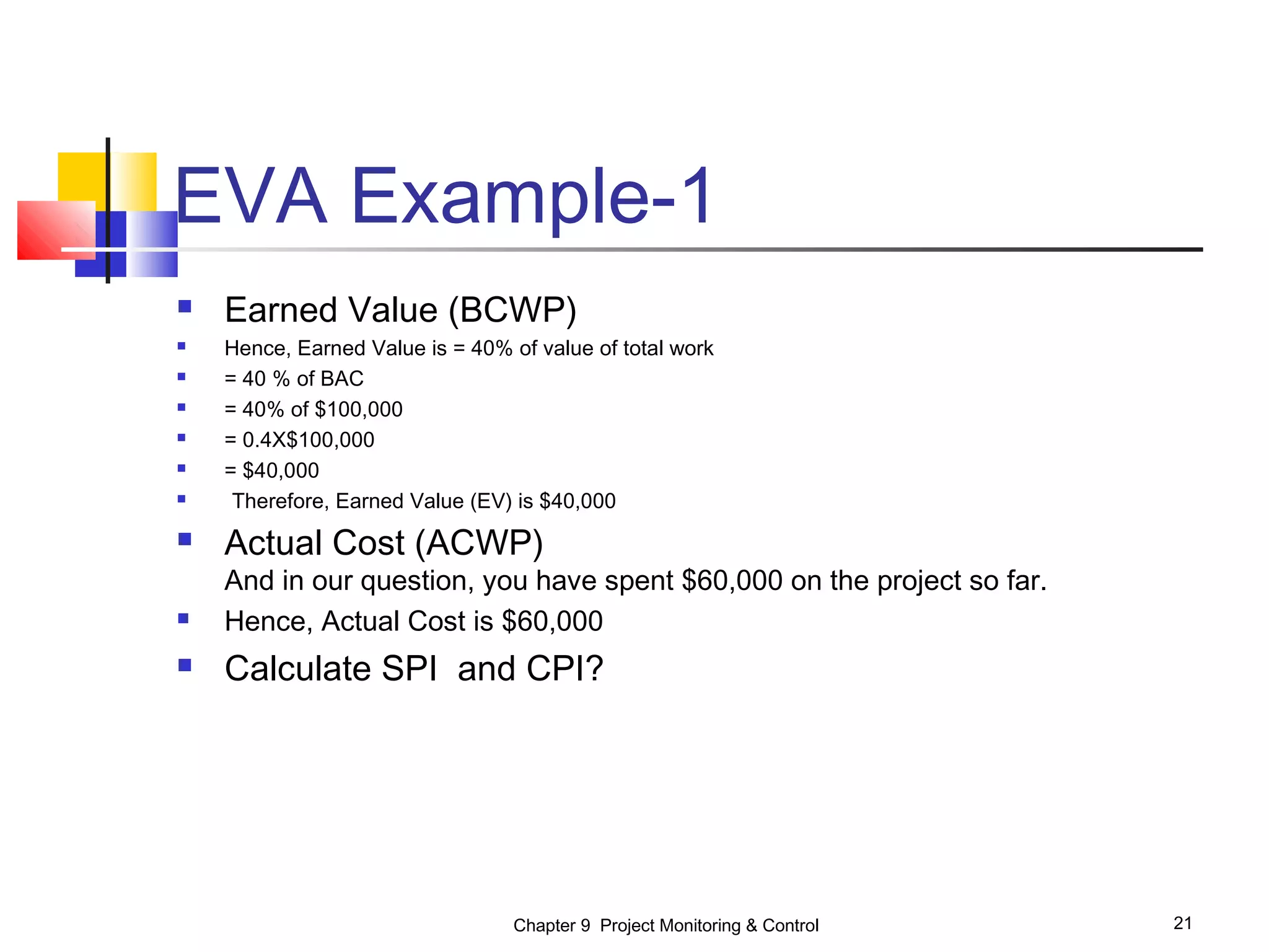 Ch 9 project monitoring & control updated | PPT