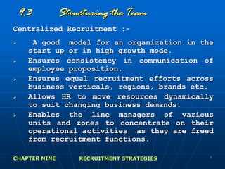 Recruitment Management-Ch 9 Recruitment Strategies. | PDF