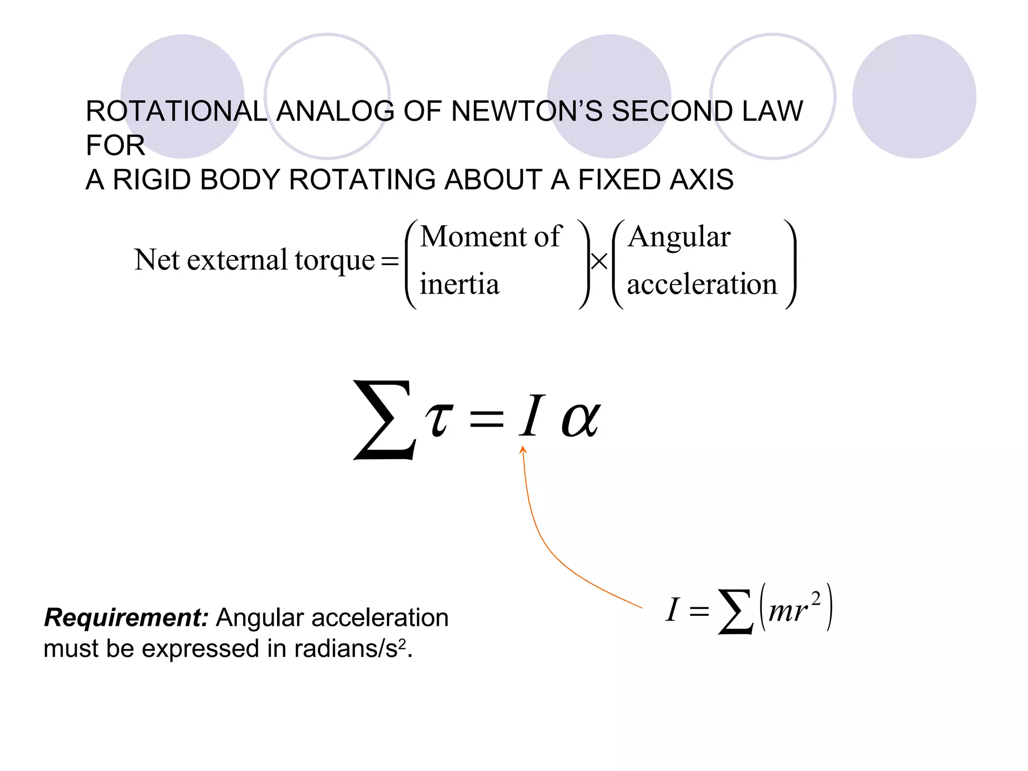Ch 9 Rotational Dynamics | PPT | Physics | Science