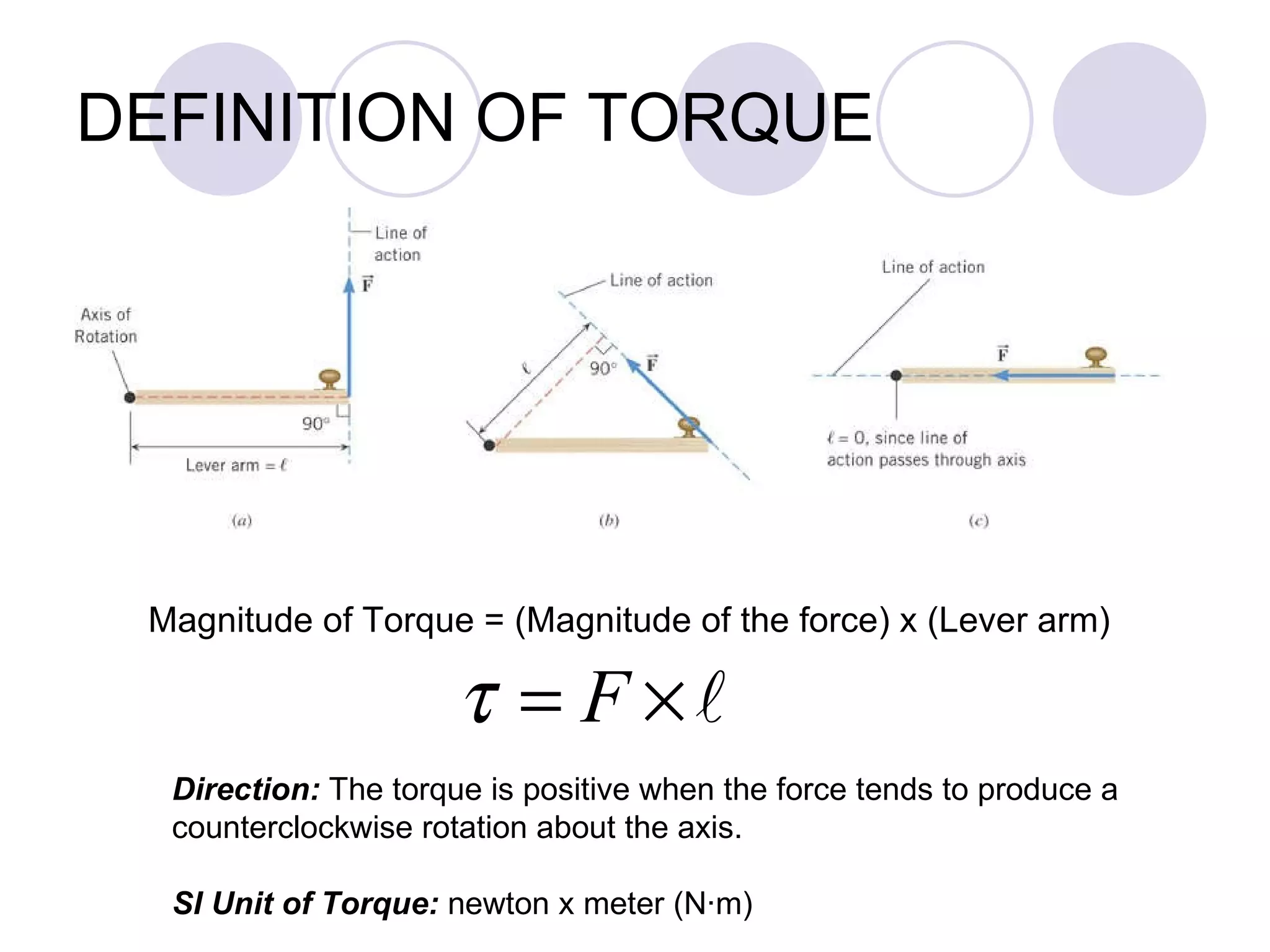 Ch 9 Rotational Dynamics | PPT
