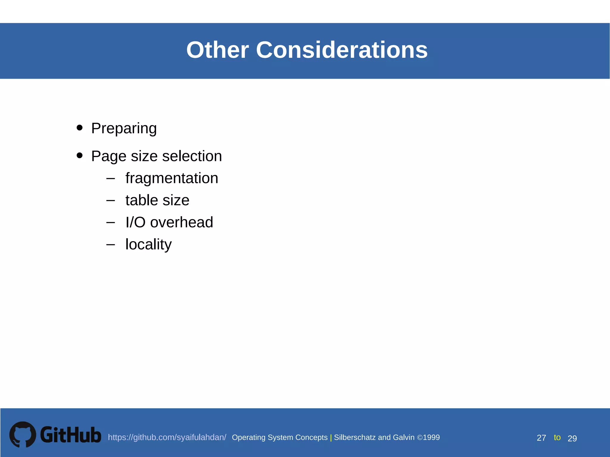 Operating System : Ch9 virtual memory | PDF
