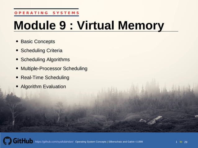 Operating System : Ch9 virtual memory | PDF