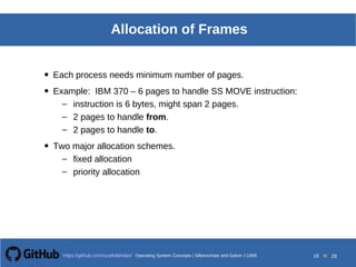 Operating System : Ch9 virtual memory | PPT