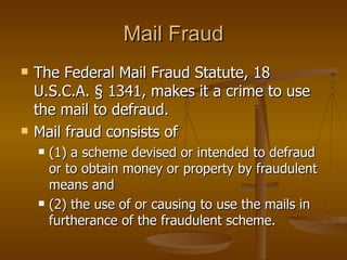 Ch 9 White Collar and Organized Crime | PPT