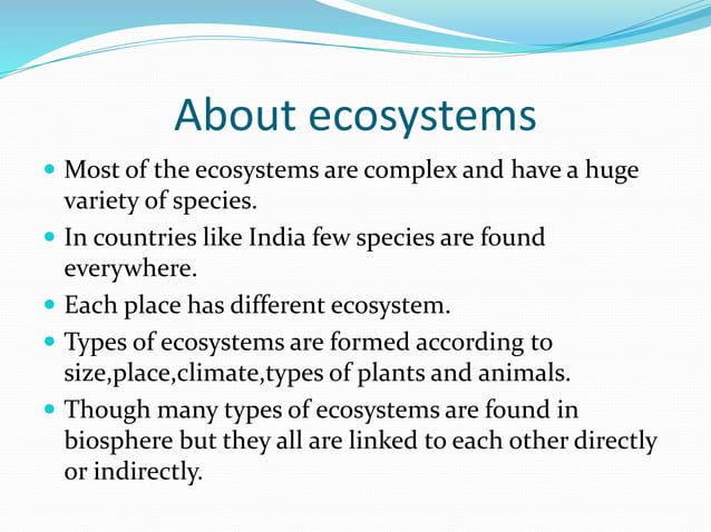 Ecosystems | PPTX | Geography | Science