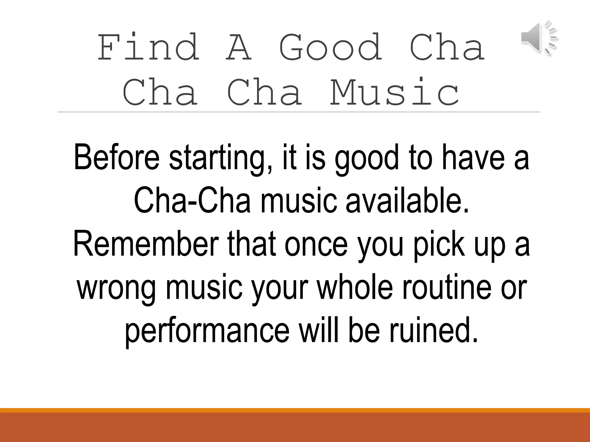 Cha Cha Powerpoint presentation | PPTX