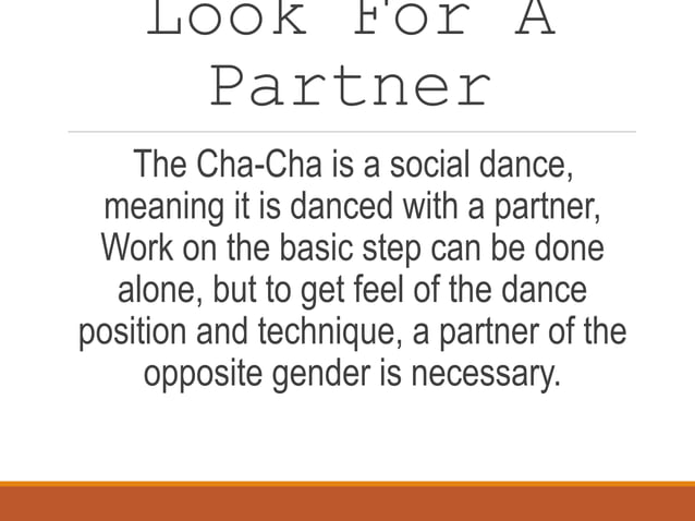 Cha Cha Powerpoint presentation | PPTX