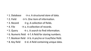 IGCSE ICT Chapter 18 Database Power Point Presentation.pptx