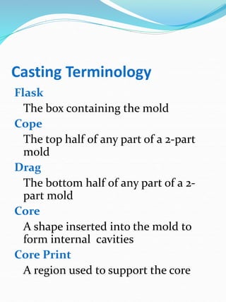 fundamental of metal sand casting processes | PDF