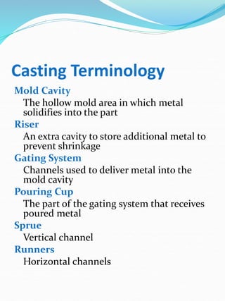 fundamental of metal sand casting processes | PPT | Physics | Science