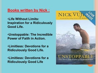 Nick Vujicic Writing