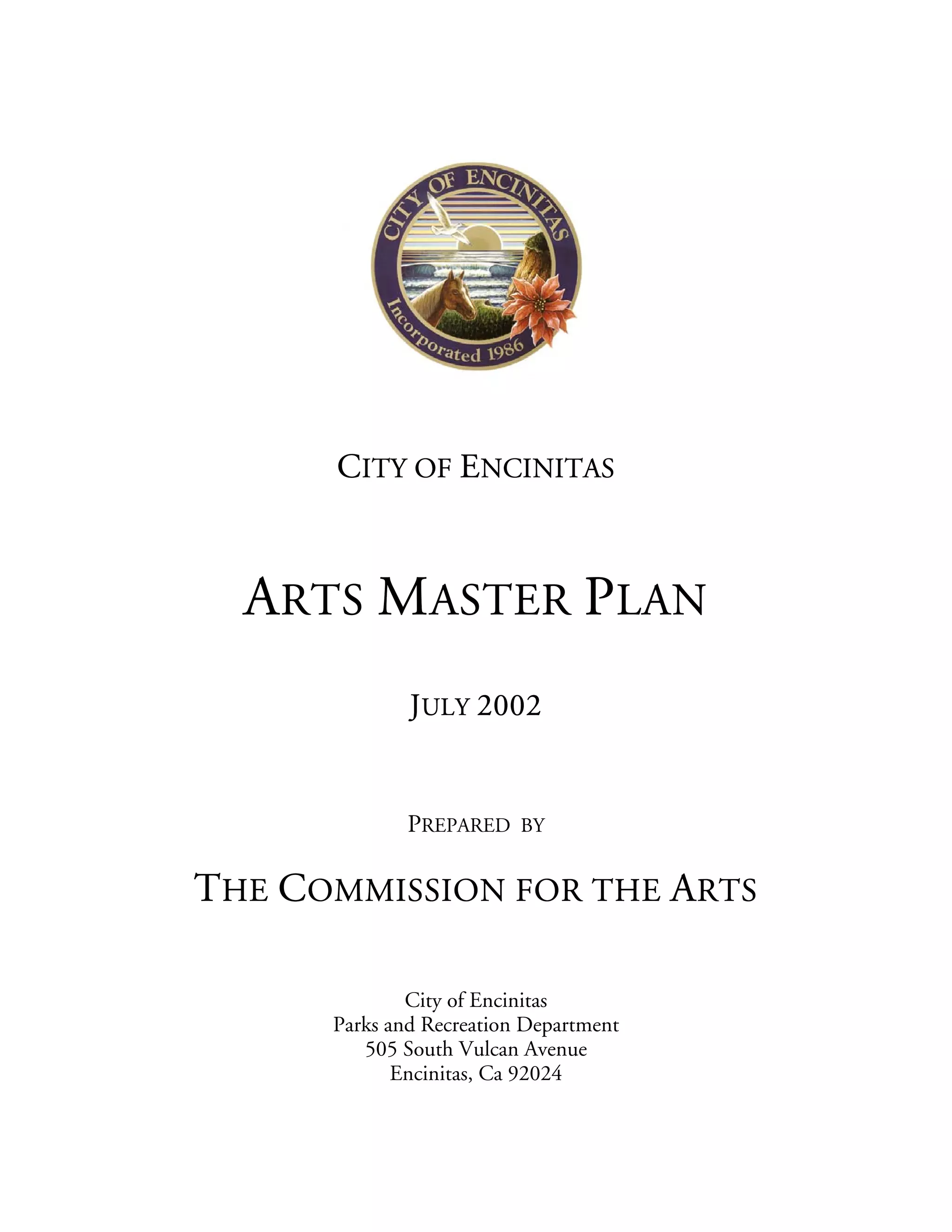 Encinitas Arts Master Plan | PDF