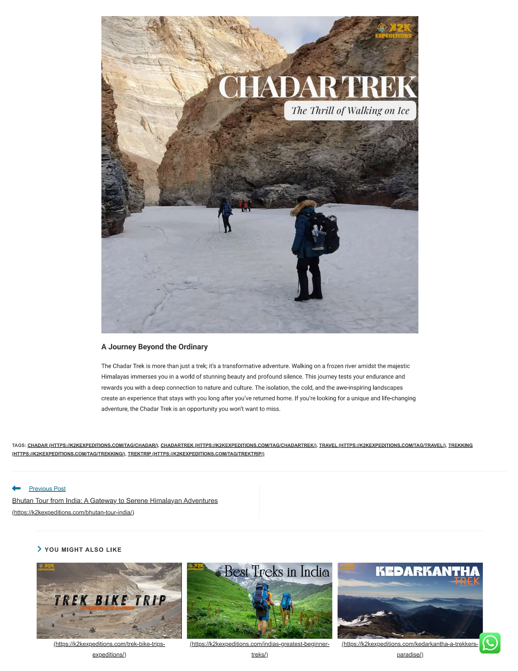 Conquer the Chadar Trek: Your Complete Adventure Planning Guide | PDF ...