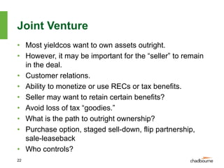 Dissecting the Yieldco Structure | PPT