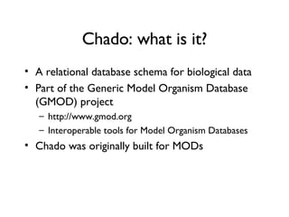 Chado introduction | PPT