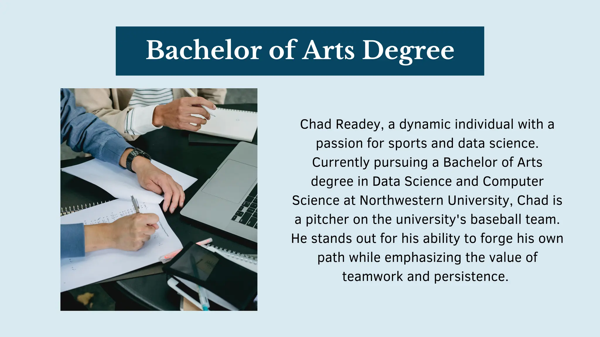 Chad Readey - An Aspiring Data Scientist | PPT | Free Download
