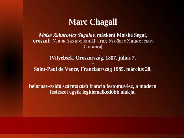 Chagall | PPT