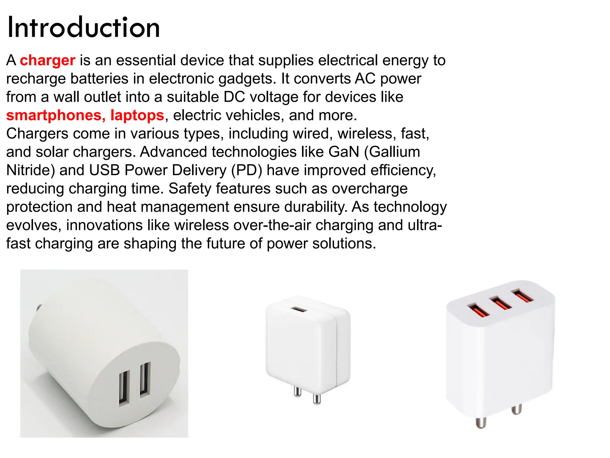 "Charger: Powering Devices Efficiently." | PPTX