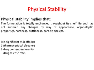 STABILITY STUDIES | PPTX
