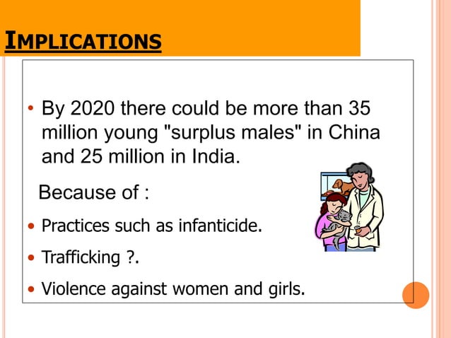 Declining Sex Ratio In India Pptx 6991