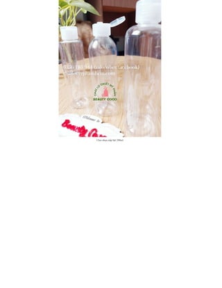 Chai Nhựa Nắp Bật 250ml Chiết Mỹ Phẩm | PDF