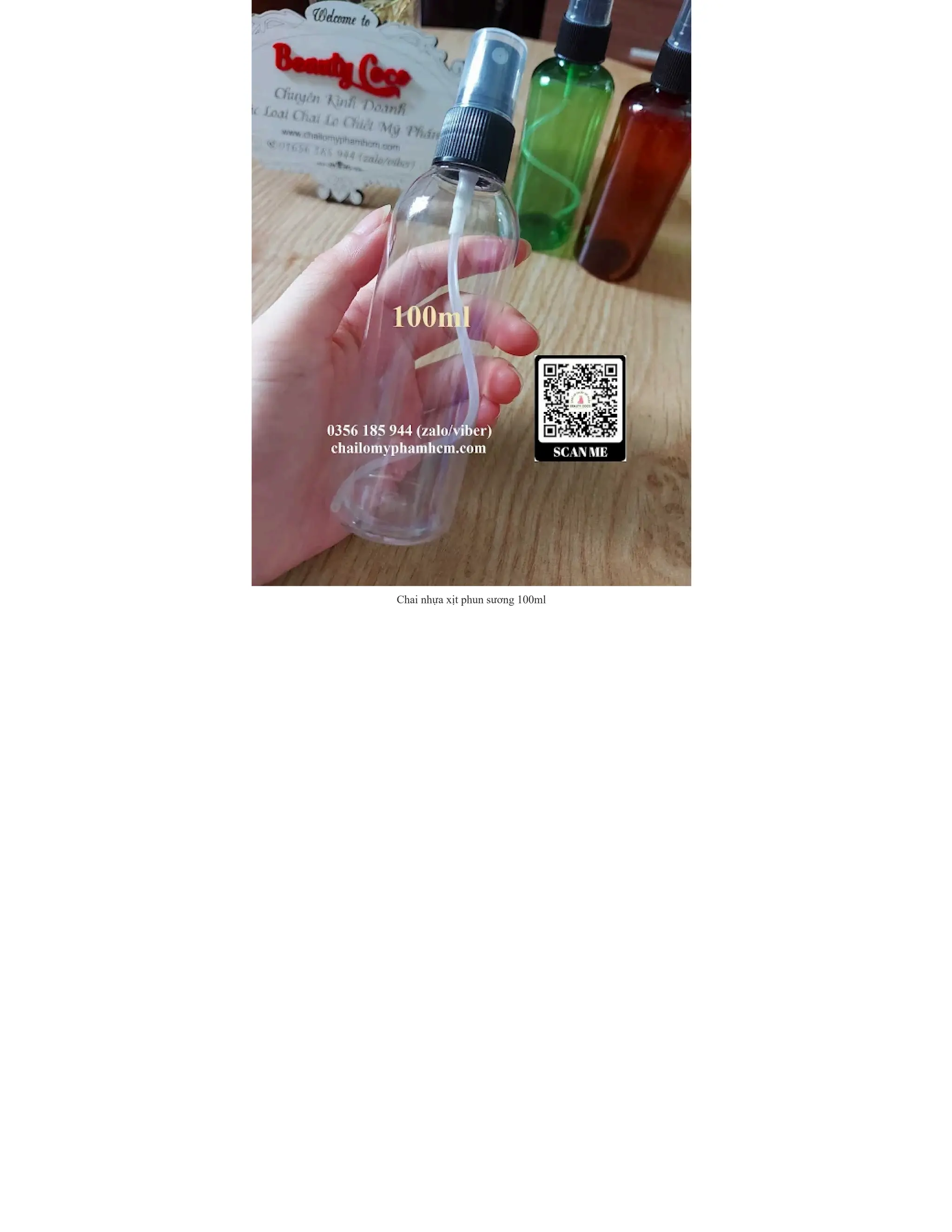 Chai Nhựa Xịt Phun Sương 100ml Chai Lọ Beauty Coco | PDF