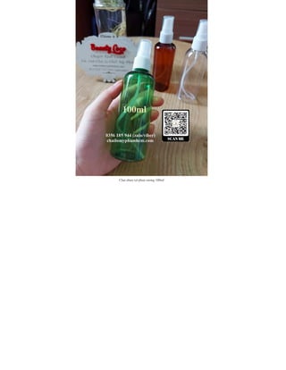 Chai Nhựa Xịt Phun Sương 100ml Chai Lọ Beauty Coco | PDF