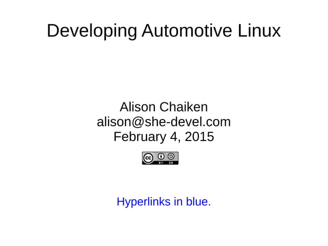 Developing Automotive Linux | PDF | Operating Systems | Computer ...