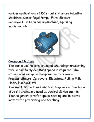 Physics report on dc motor | DOCX