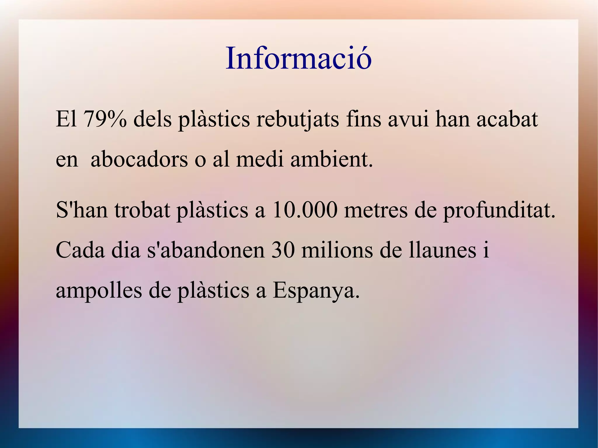 Els plàstics a la nostra vida_ Chaimae-Marc-Miguel-Luka | PPT