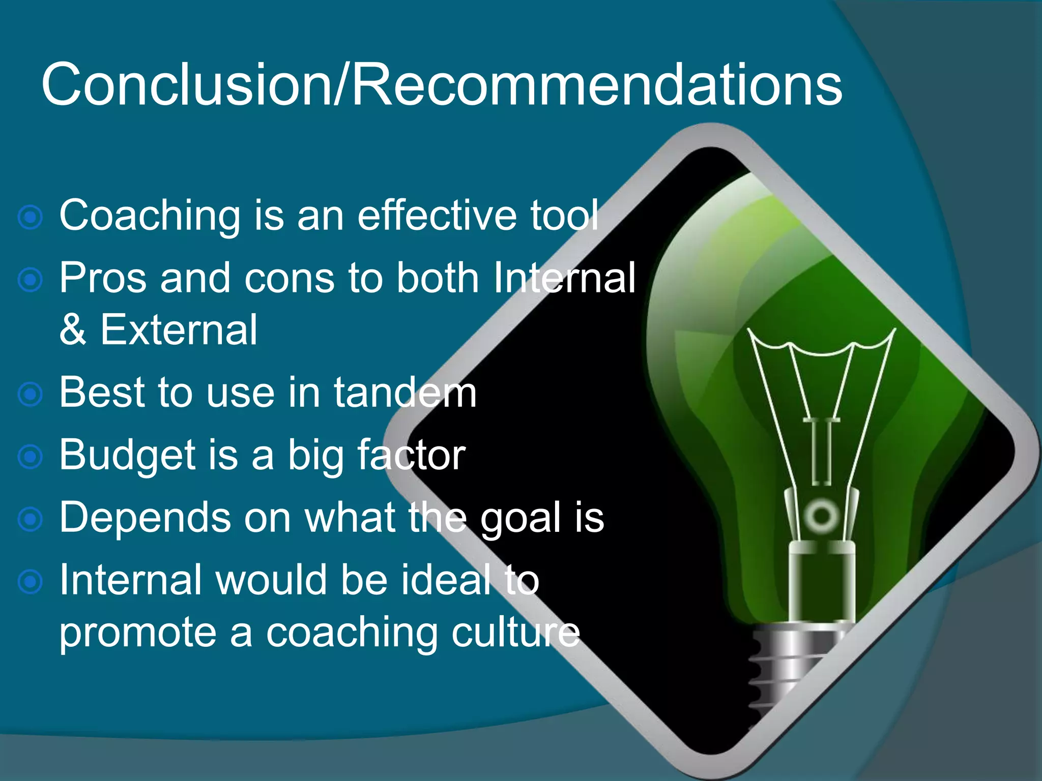 Internal VS external coaching | PPTX