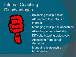 Internal VS external coaching | PPTX