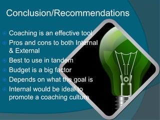 Internal VS external coaching | PPTX