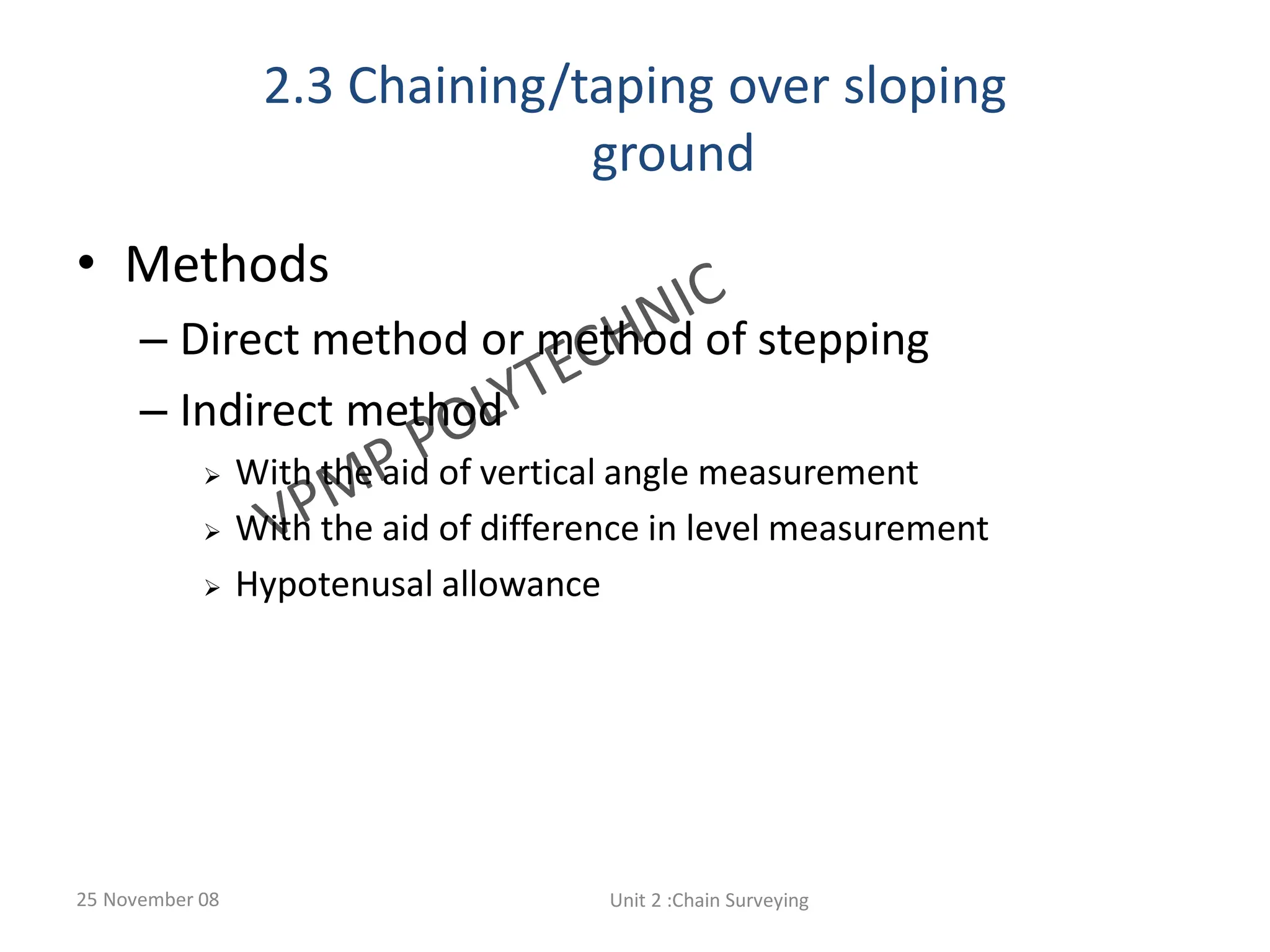 chain-and-tape-survey. using and important | PDF