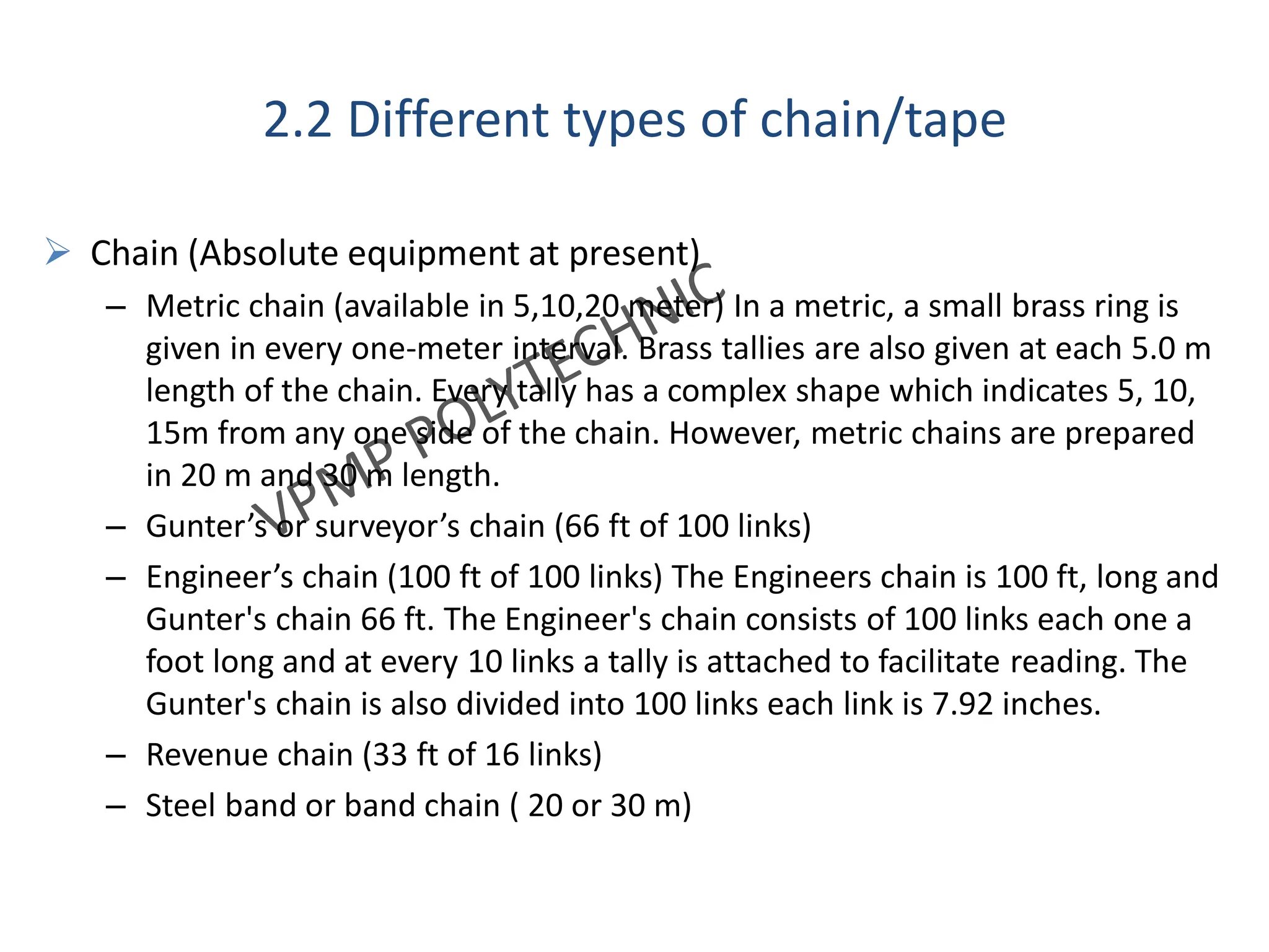 chain-and-tape-survey. using and important | PDF