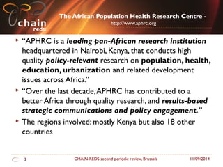 Now you can cite APHRC's data sets (CHAIN-REDS) | ODP