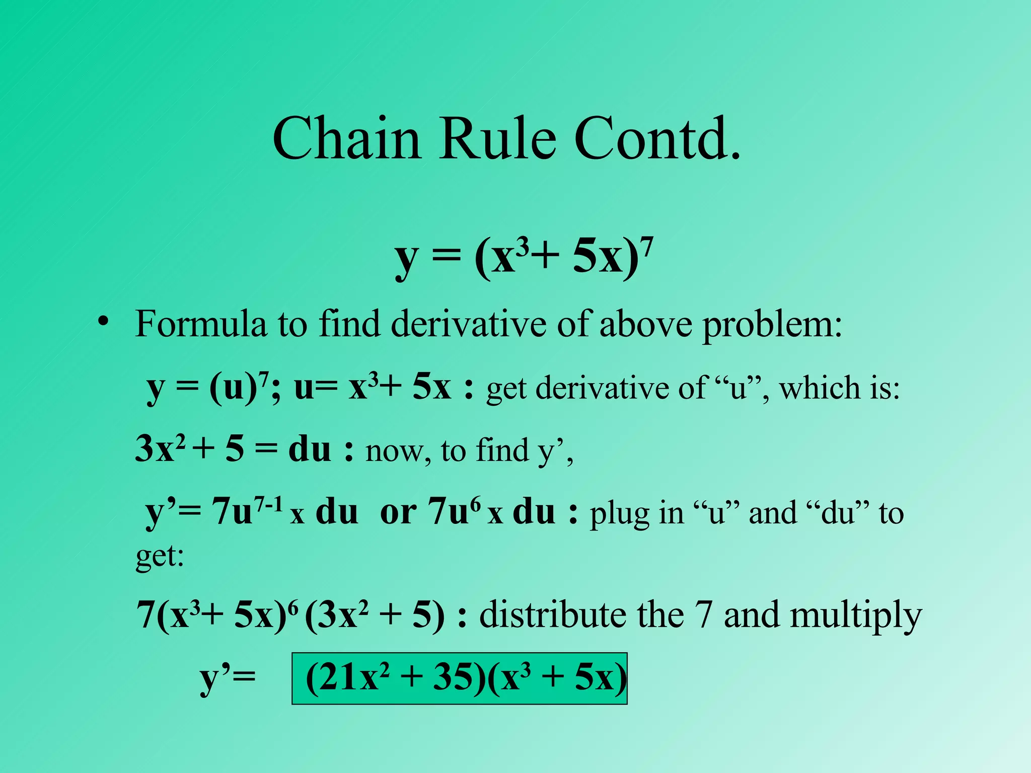 Chain Rule | PPT | Physics | Science