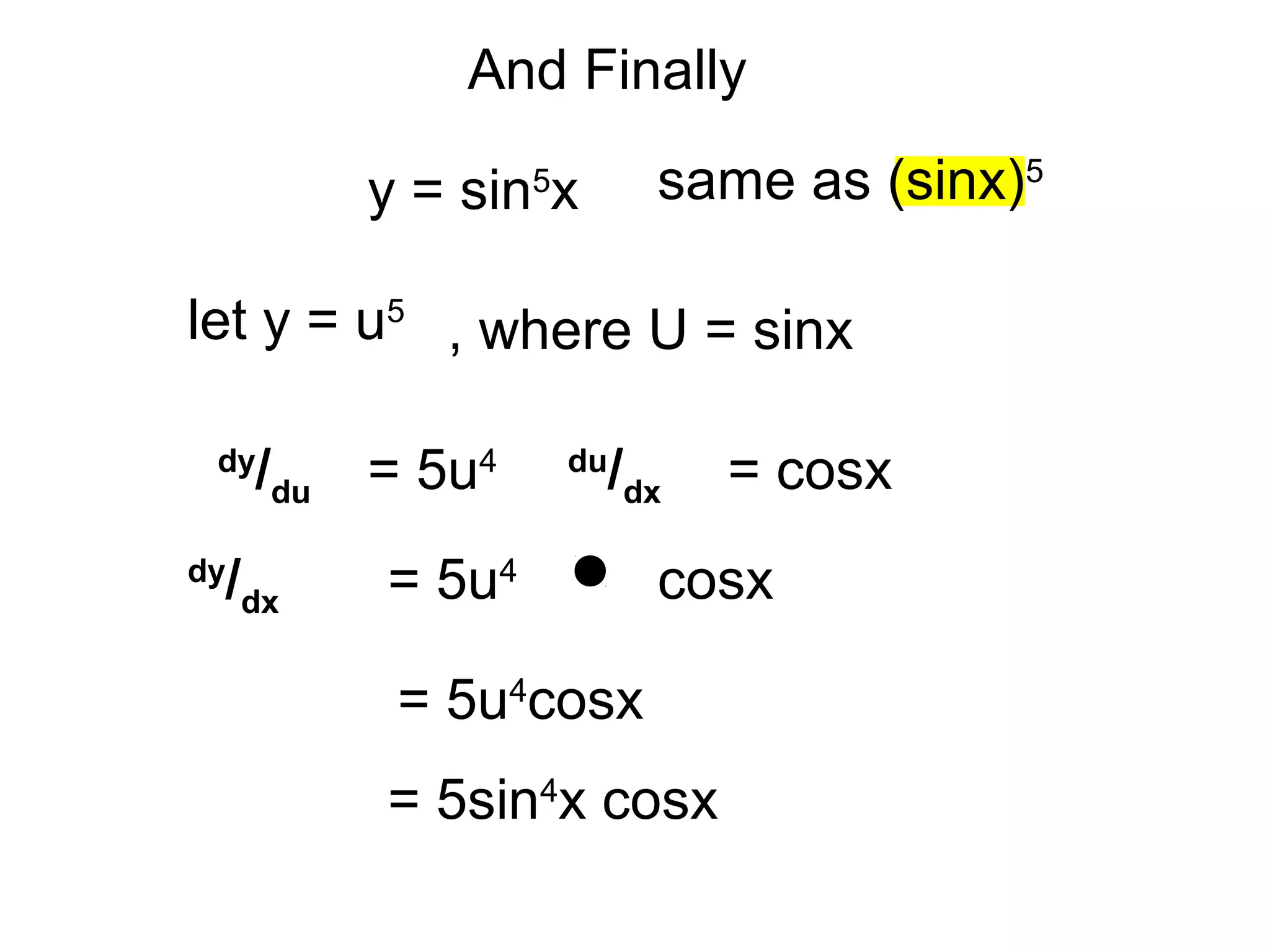 Chain rule trig | PPT