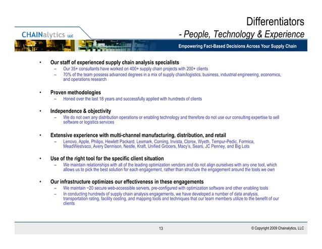 Chainalytics Overview | PDF