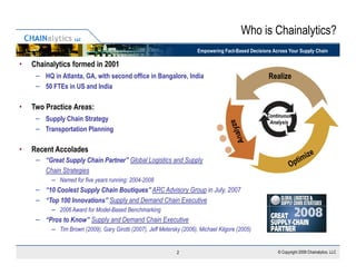 Chainalytics Overview | PDF