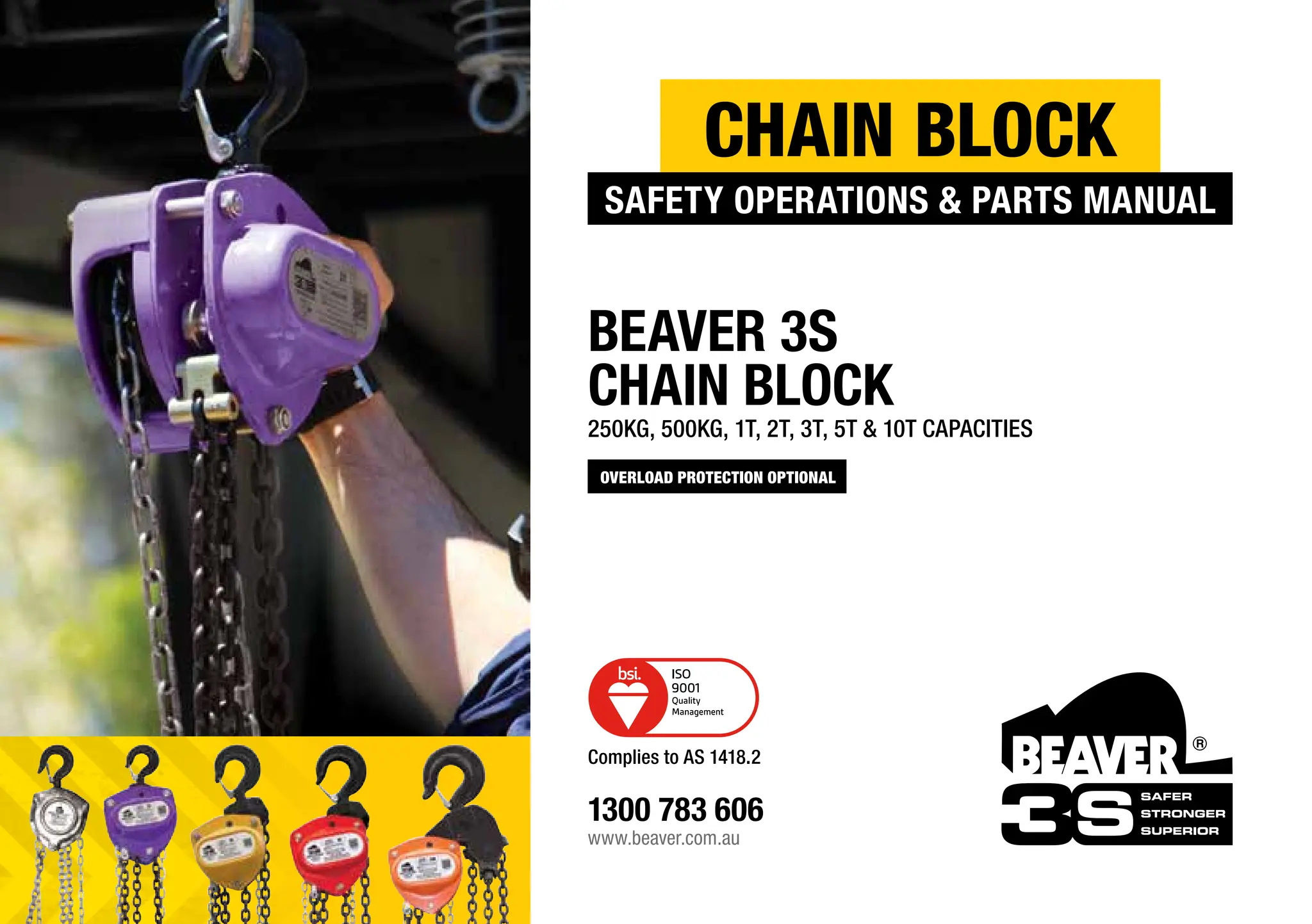 Chain Block Safety Operations and Parts Manual.pdf