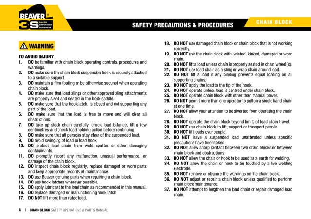 Chain Block Safety Operations and Parts Manual.pdf