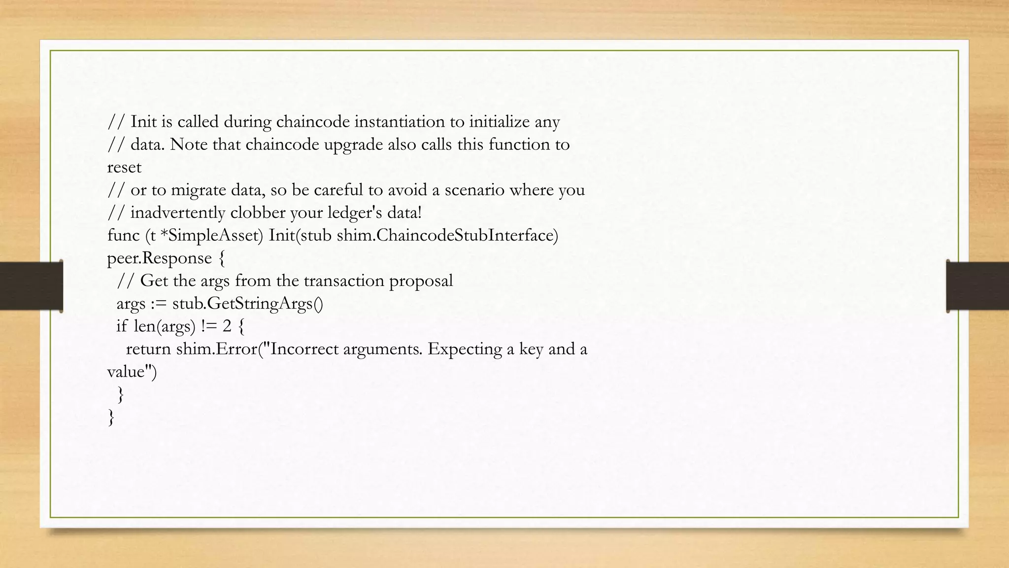 Chaincode Use Cases | PPTX
