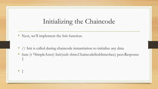 Chaincode Use Cases | PPTX
